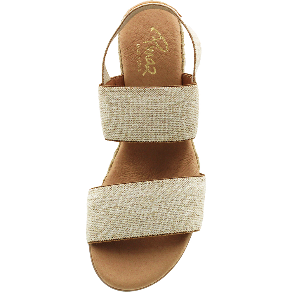 Pinaz Linen Espadrille Wedges 531/5 - ShoeBeDoo
