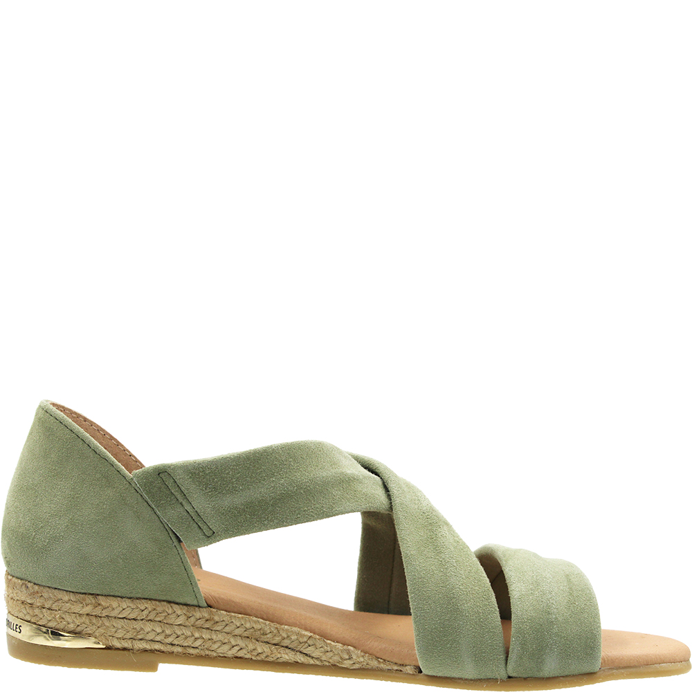 Claire Khaki Suede Espadrilles 317AO - ShoeBeDoo