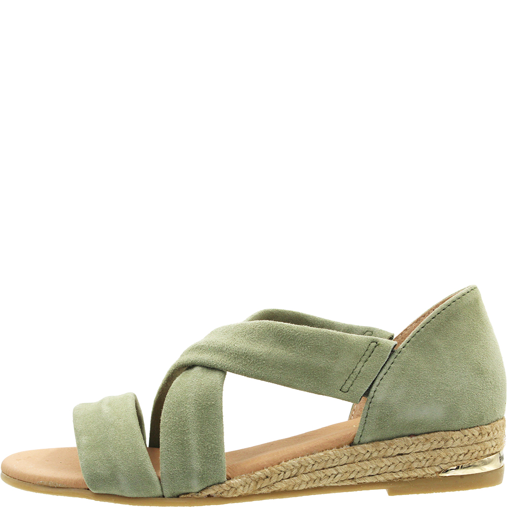 Claire Khaki Suede Espadrilles 317AO - ShoeBeDoo