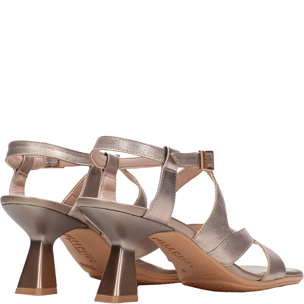Hispanitas Danielle Cava Champagne Metallic Heels HV253879 - ShoeBeDoo