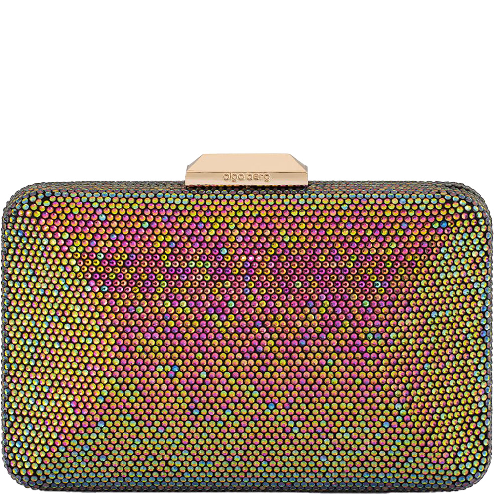 Olga Berg Edith Multi Iridescent Clutch - ShoeBeDoo