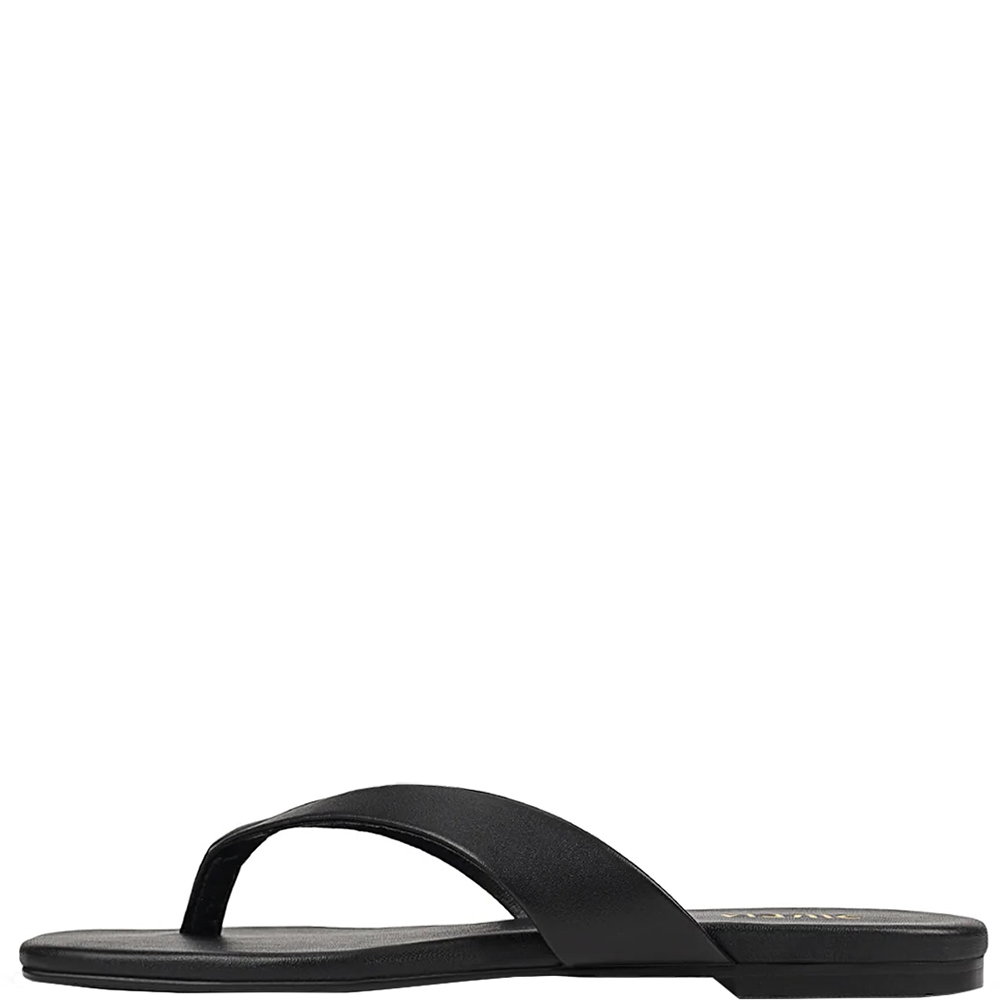 Siren Evita Black Flat Thongs - ShoeBeDoo