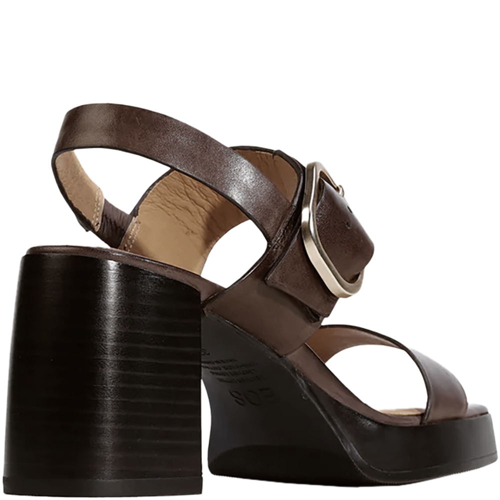 EOS Footwear Irami Chestnut Platform Sandals - ShoeBeDoo
