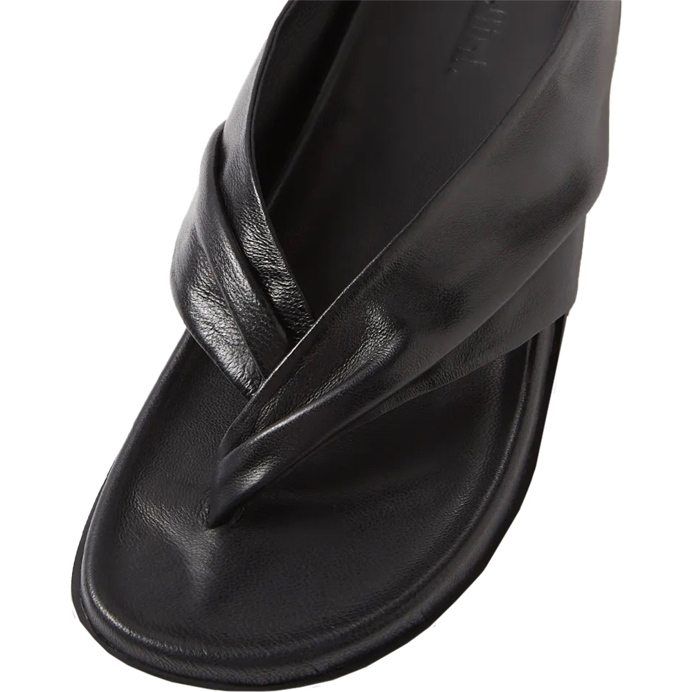 Mollini Hedley Black Thong Slides - ShoeBeDoo