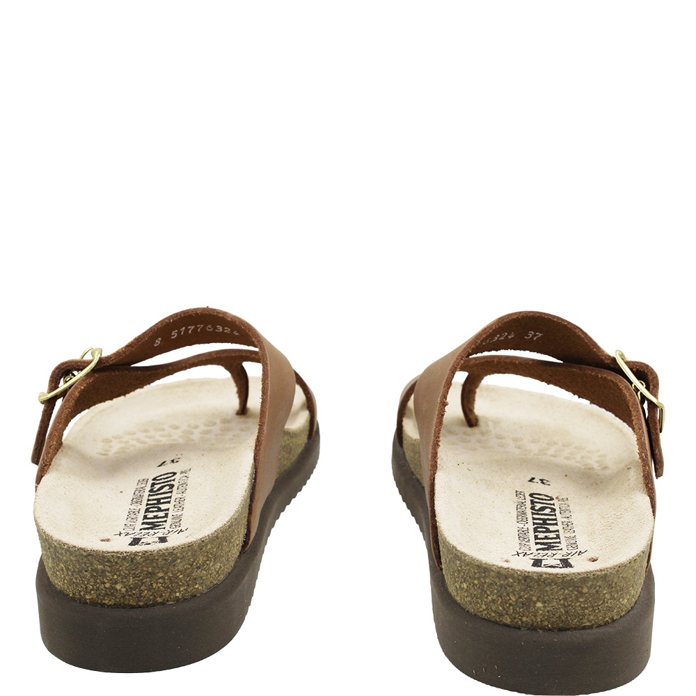 Mephisto Helen Camel Nubuck Slides - ShoeBeDoo