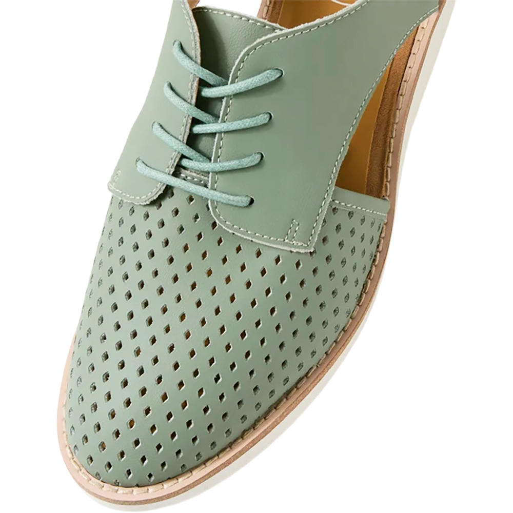 Rollie Nation Sidecut Punch Sage Green Derby Laceups - ShoeBeDoo