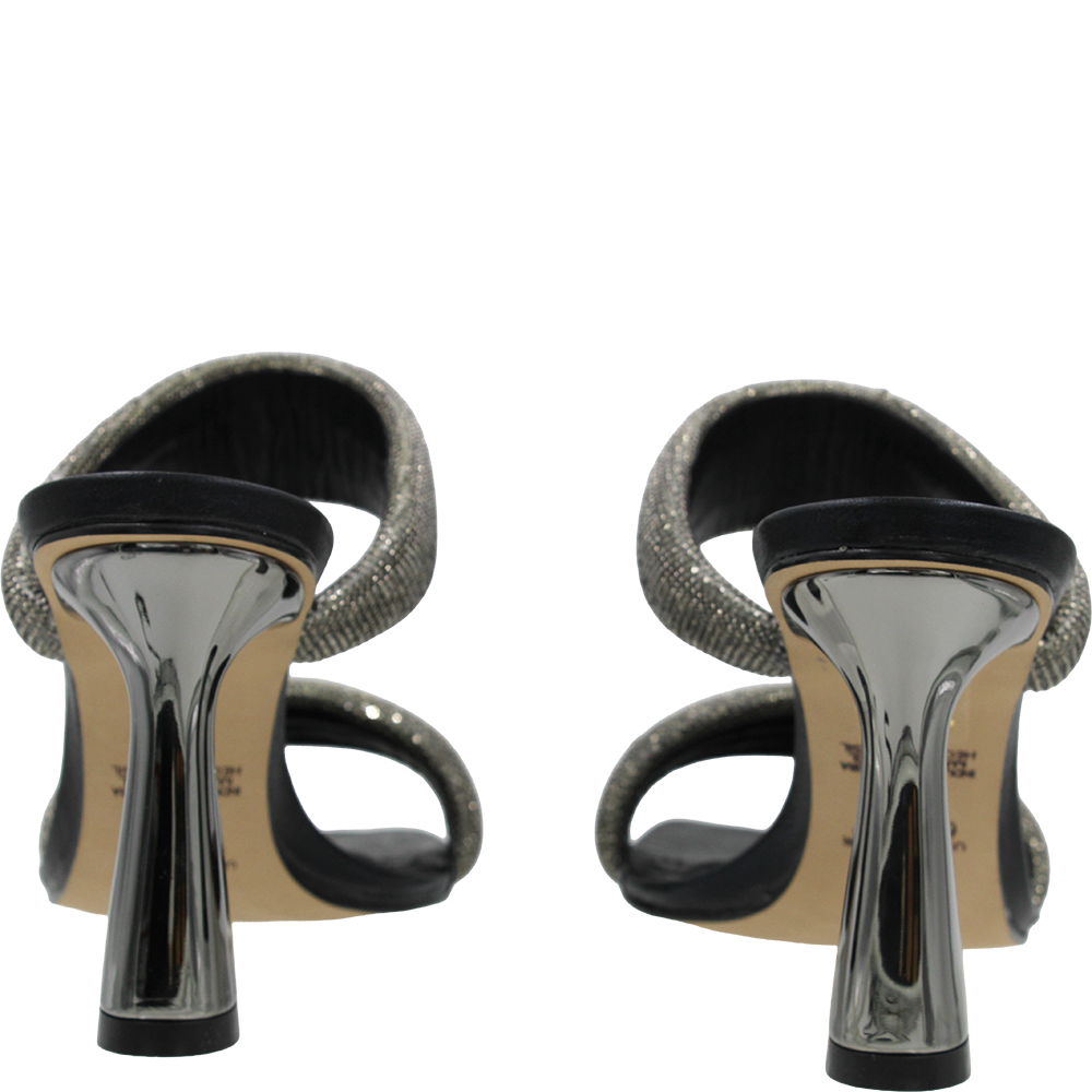 Brazilio Graphite Sparkle Slides 2225012 - ShoeBeDoo