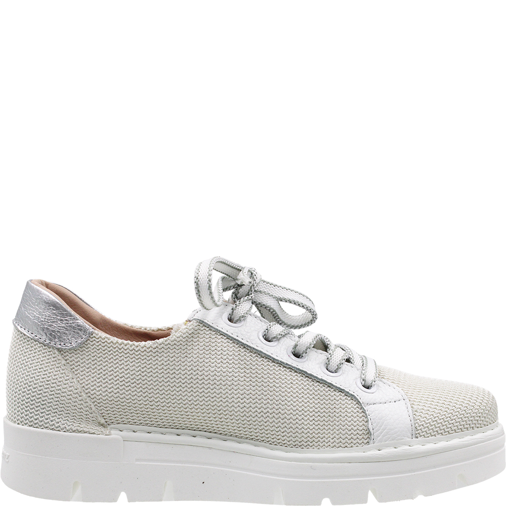 Jose Saenz White Mesh Leather Sneakers 2001 - ShoeBeDoo