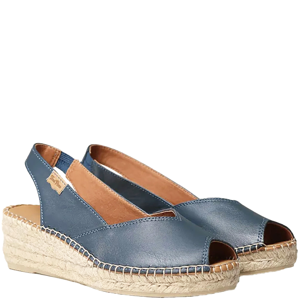 Toni Pons Bernia Ocean Leather Espadrilles - ShoeBeDoo
