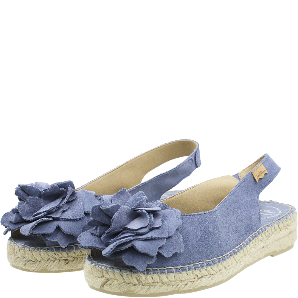Toni Pons Erica Indigo Suede Espadrilles - ShoeBeDoo