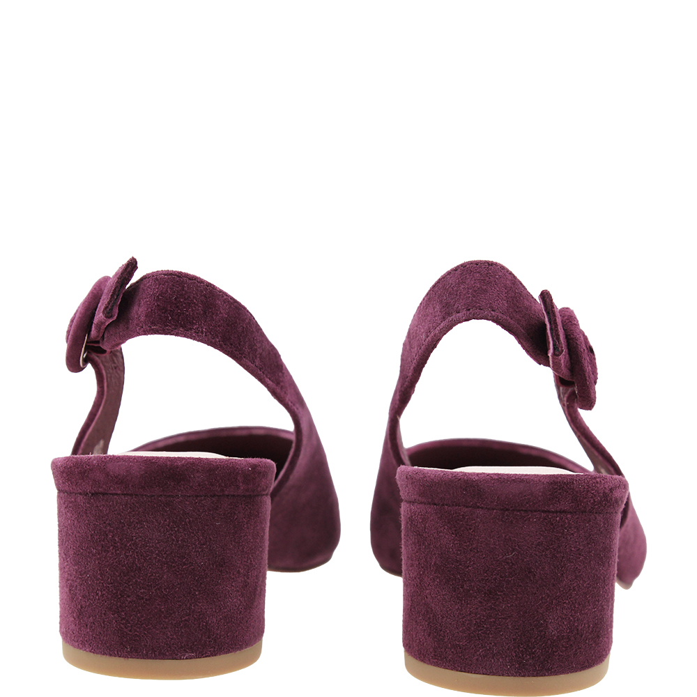 Top End Abigale Burgundy Suede Pumps - ShoeBeDoo